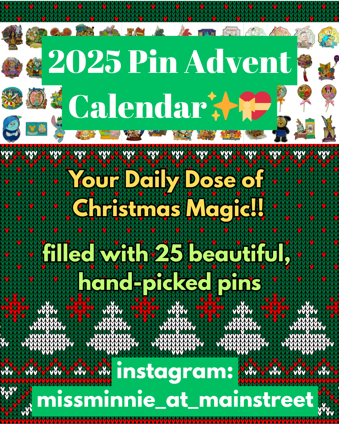 2025 Pin Advent Calendar - Early Bird Offer 🎄 - Main Street 505